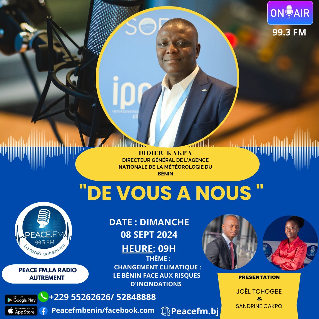 Didier KAKPA à propos des inondations,le PAPC constitue une solution très efficace pour Cotonou ...